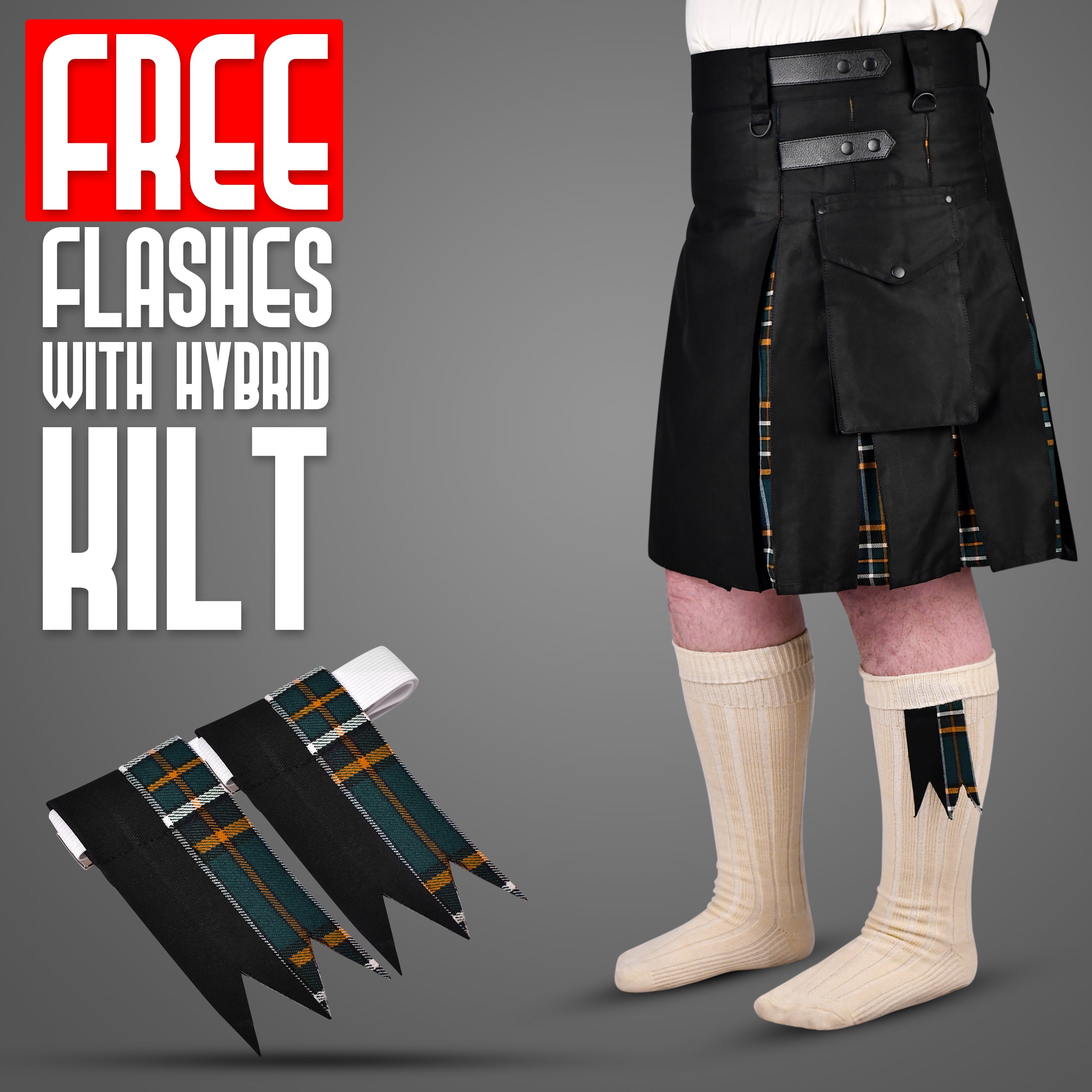 Irish Heritage Hybrid Utility Kilts for Men Scottish Traditional Kilt – Highland Redstone
