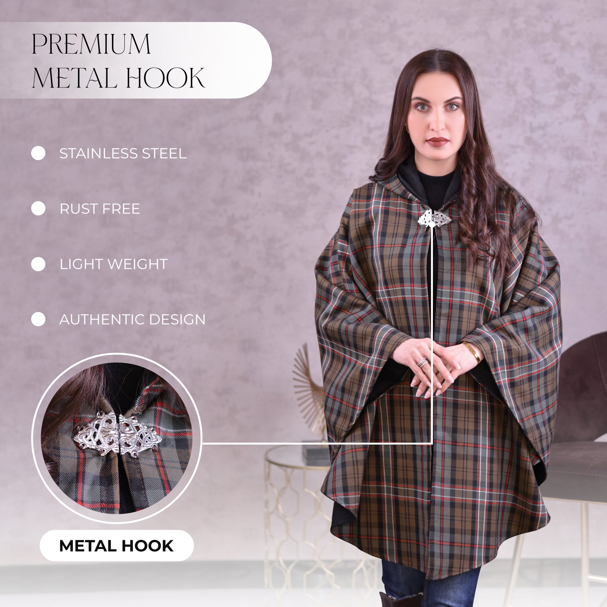 Women Tartan Cape - Scottish Heritage Weathered – Highland Redstone