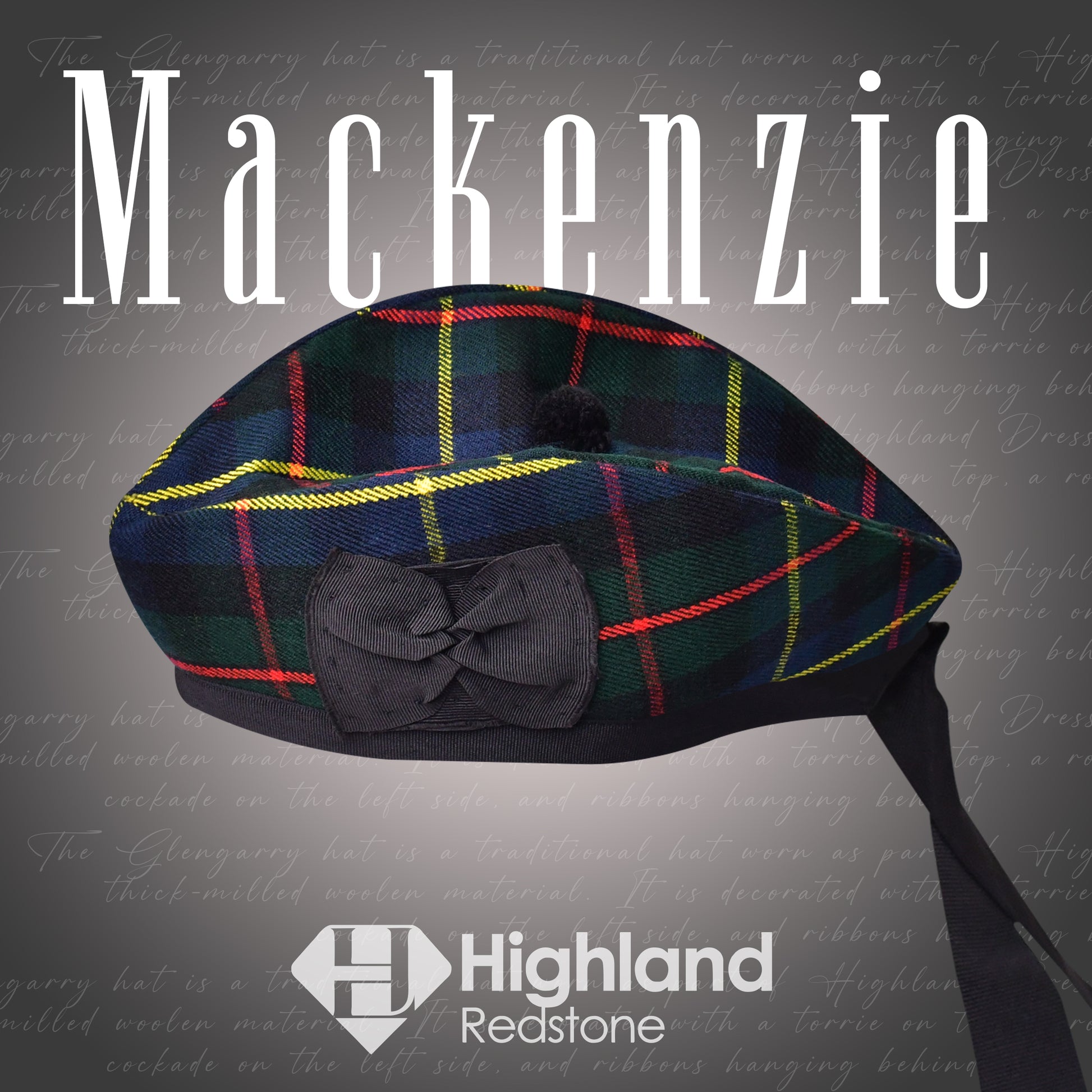 Mackenzie Glengarry Hat | Traditional Scottish Headwear