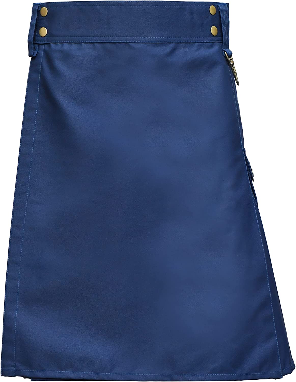 Navy Blue Modern Utility Kilt for Men | 100% Cotton