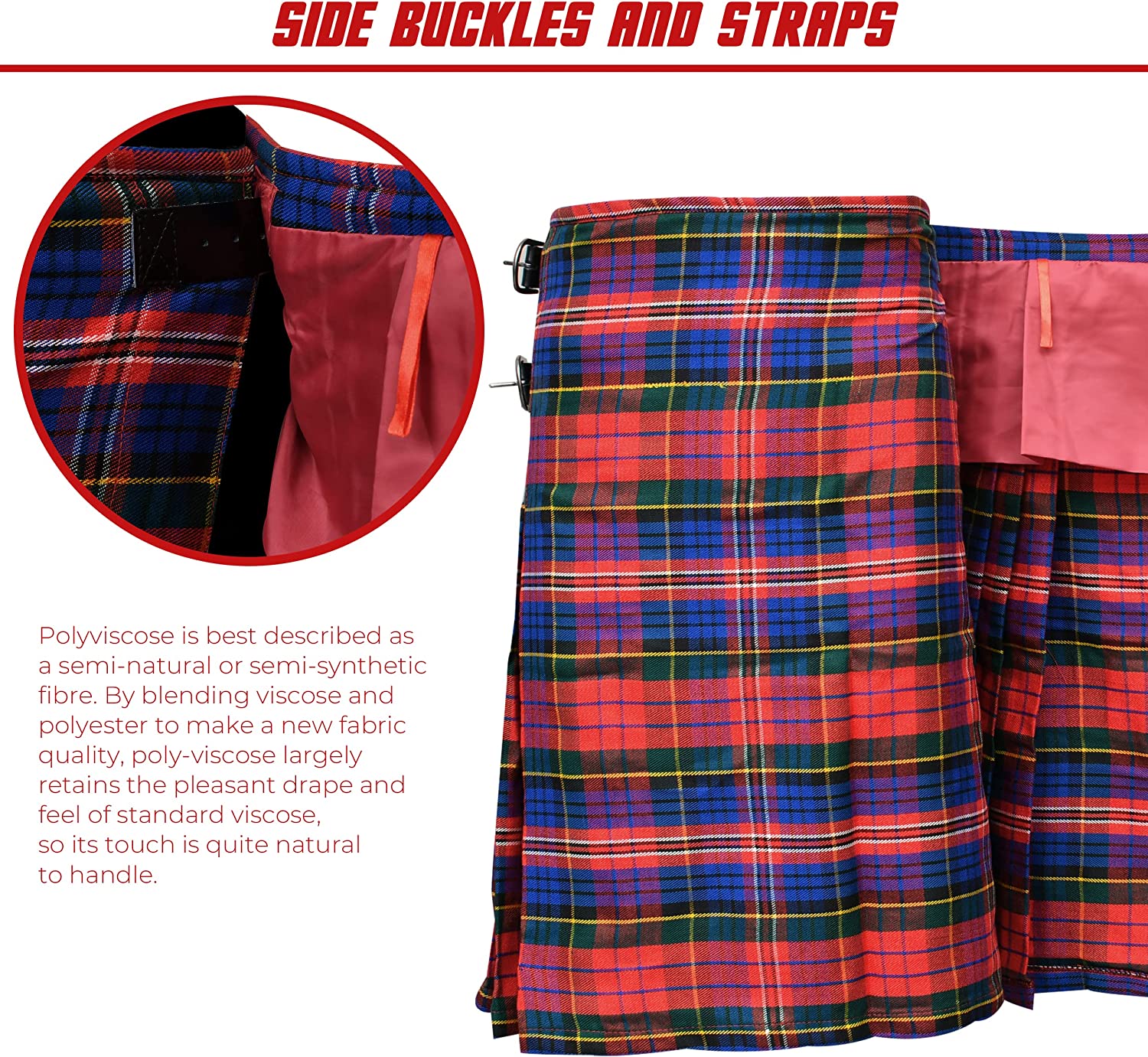 Macpherson Red Tartan Kilts for Men