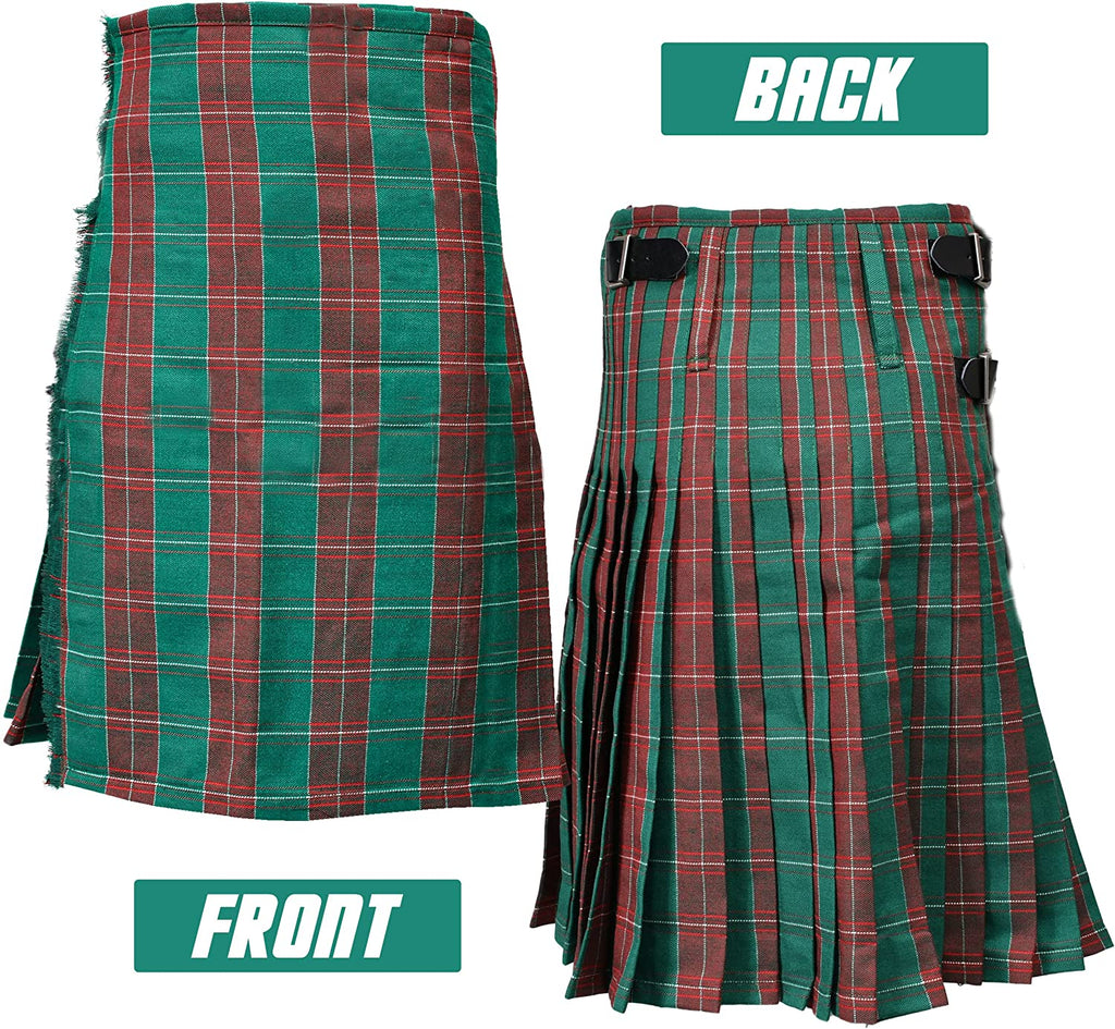 Welsh National Tartan Kilts for Men PV 8 Yard – Highland Redstone